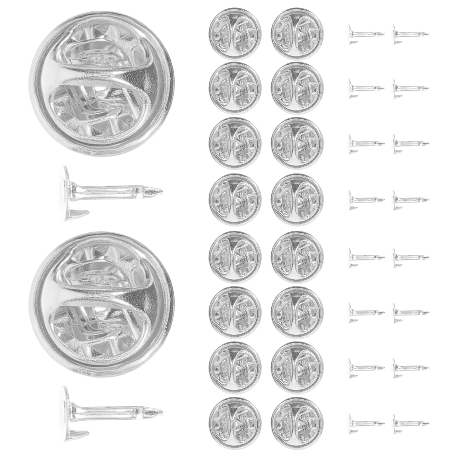 50 Pcs Clutch Metal Pin Backs Locking Pin Backs Lapel Pin Backs Locking ...