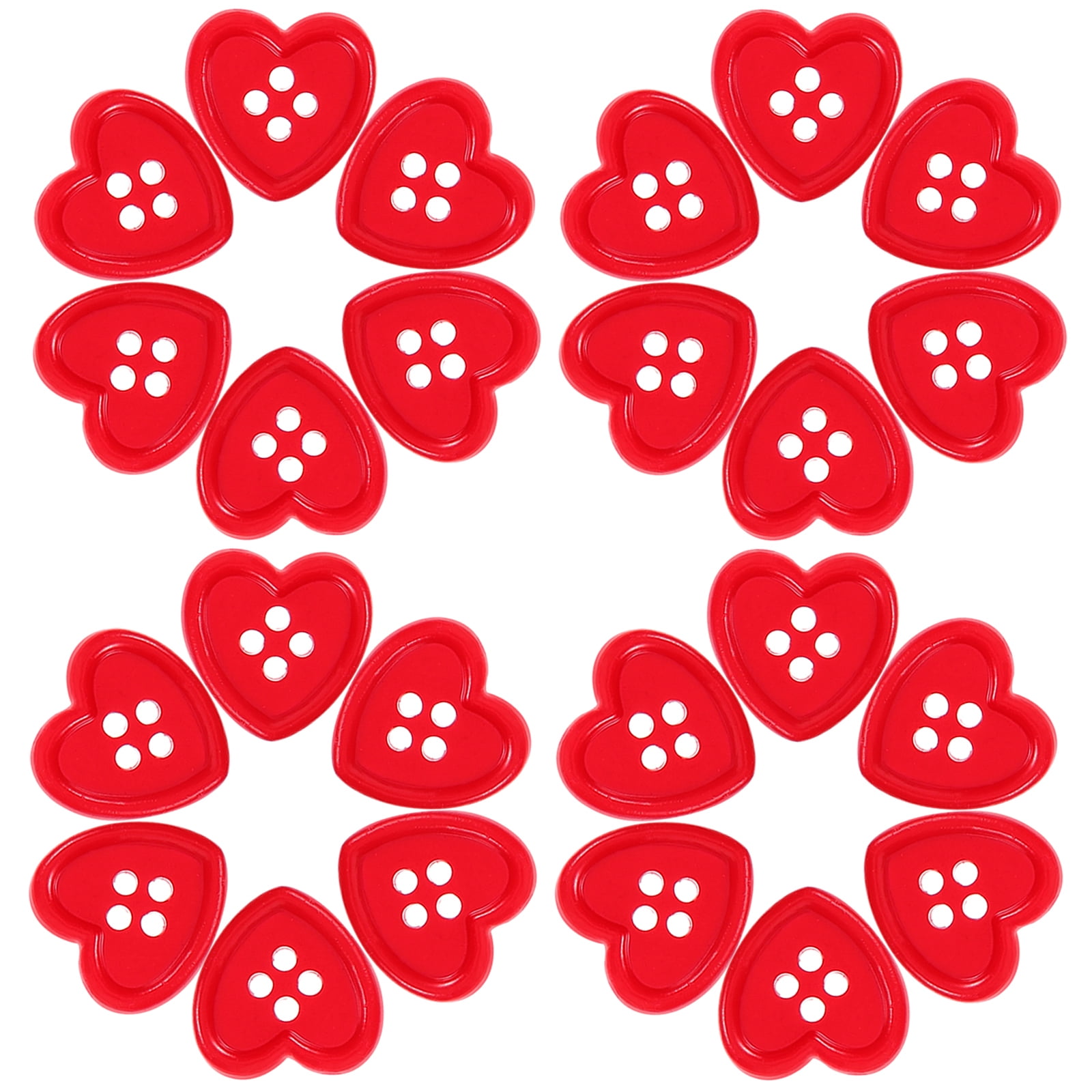 50 Pcs Color Spray Painted Buttons Pendant Colorful Mother Bride Red ...