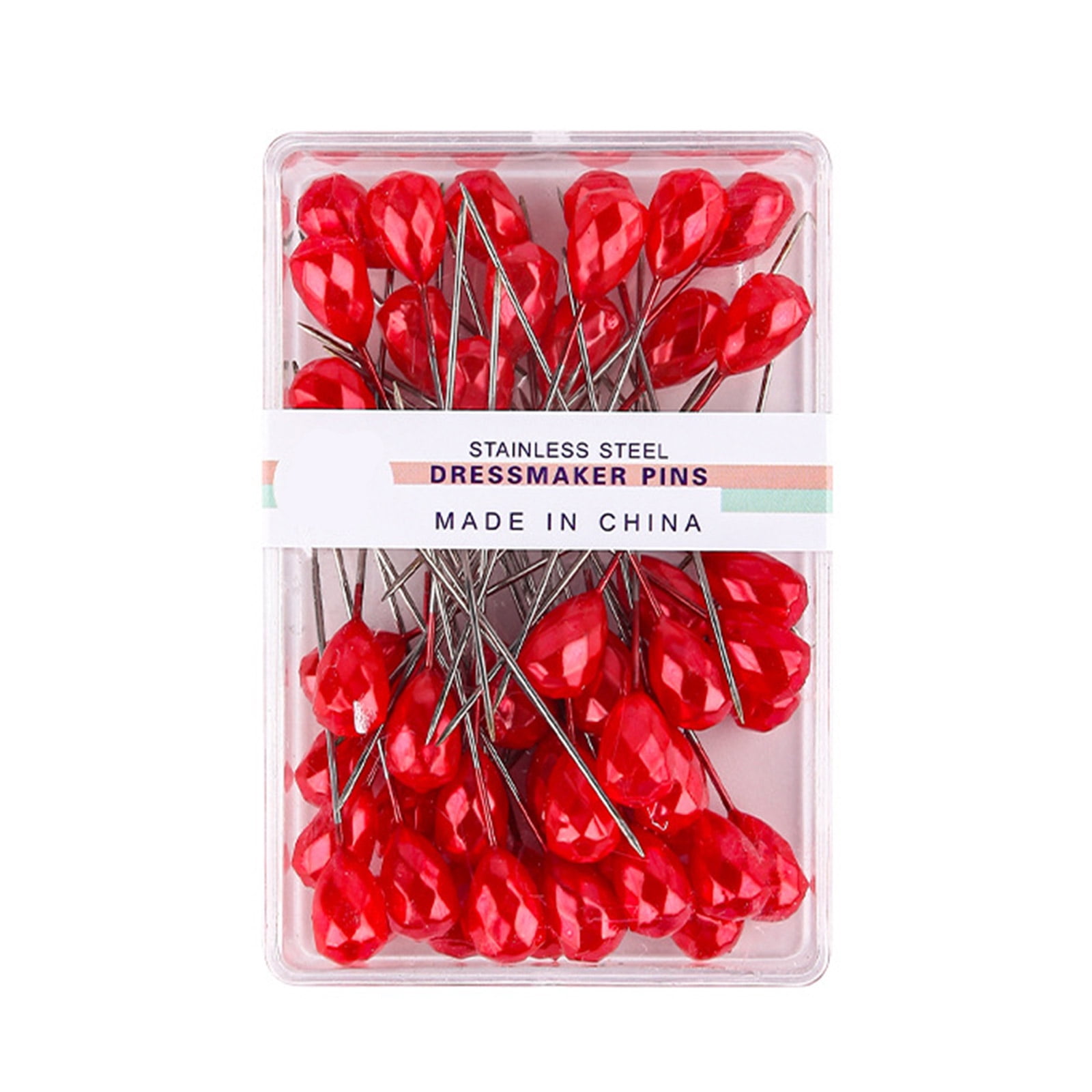 50 Pcs Colored Sewing Pins Diamond-Head 2 Inch for Fabric Sewing ...