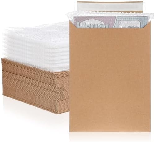 50 Pcs Comic Book Mailers Ship Envelopes Box 8.27 x 11.42 Inches with ...