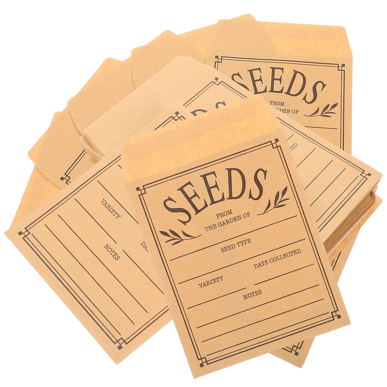 50 Pcs Convenient Paper Packets Kraft Small Envelopes for Money Budget ...