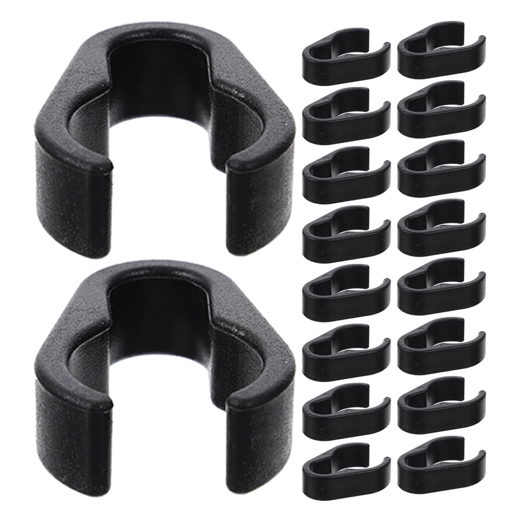 50 Pcs Cord Clips Mic Kit Strainer Canned Crane Stands Black - Walmart.com