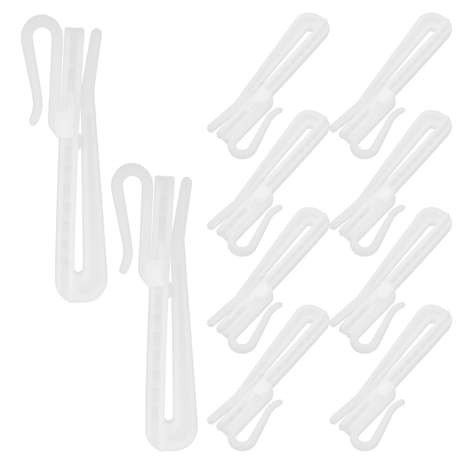 50 Pcs Curtain Hook Device Pad Lift Board Embellishment White - Walmart.com