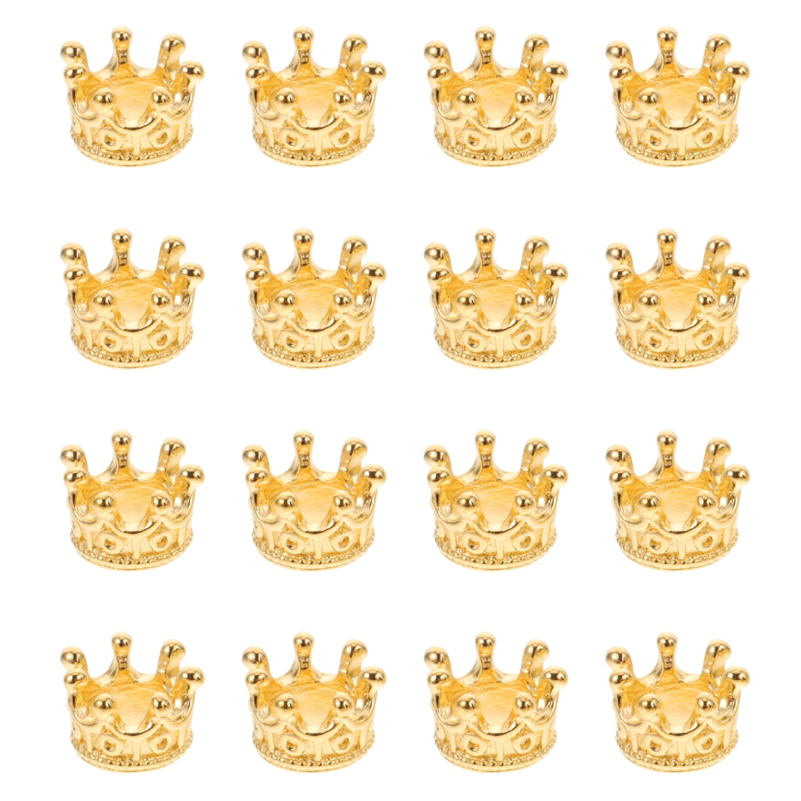 50 Pcs DIY Accessories Mini Crowns Rhinestones Miniature Man Golden ...