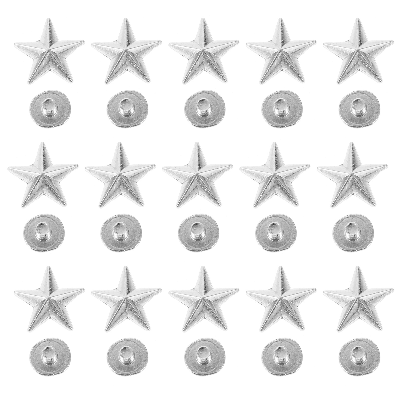 50 Pcs DIY Five-pointed Star Rivets Punk Spikes for Clothing ...
