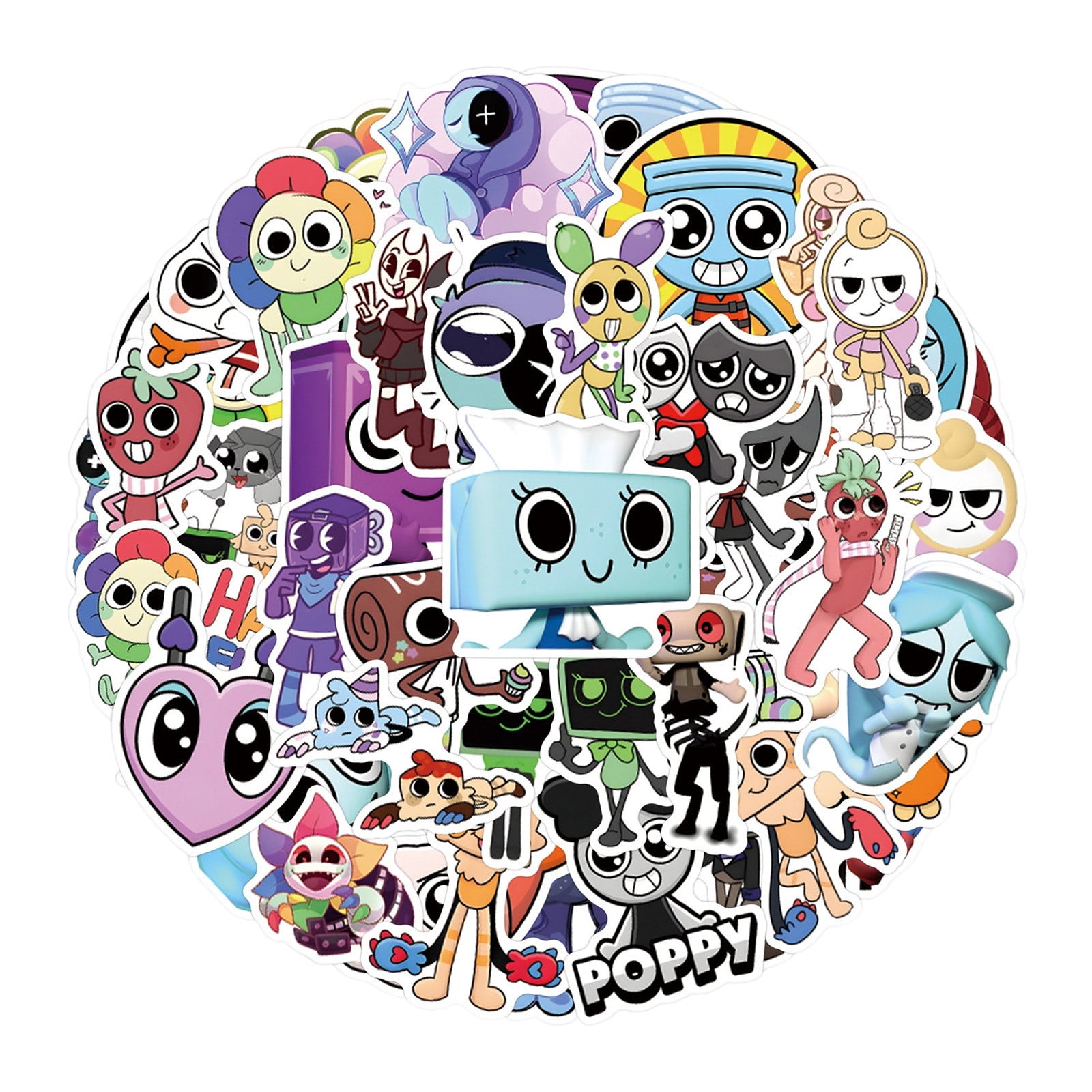 50 Pcs Dandy's World Stickers, Cute Dandy's Stickers for Laptop and Water Bottle, Girl Phone ...