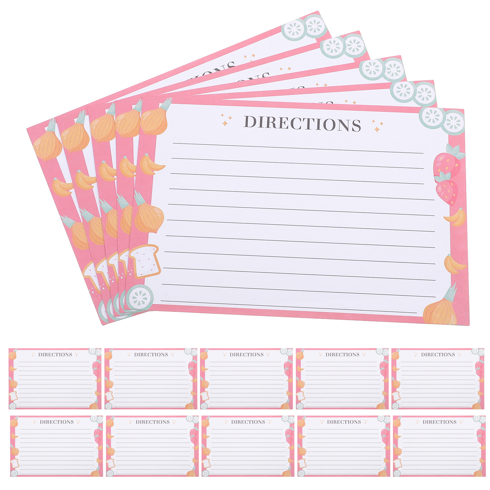 GOOHOCHY Compact Recipe Cards for Home Use Multi Color Paper Sheets ...