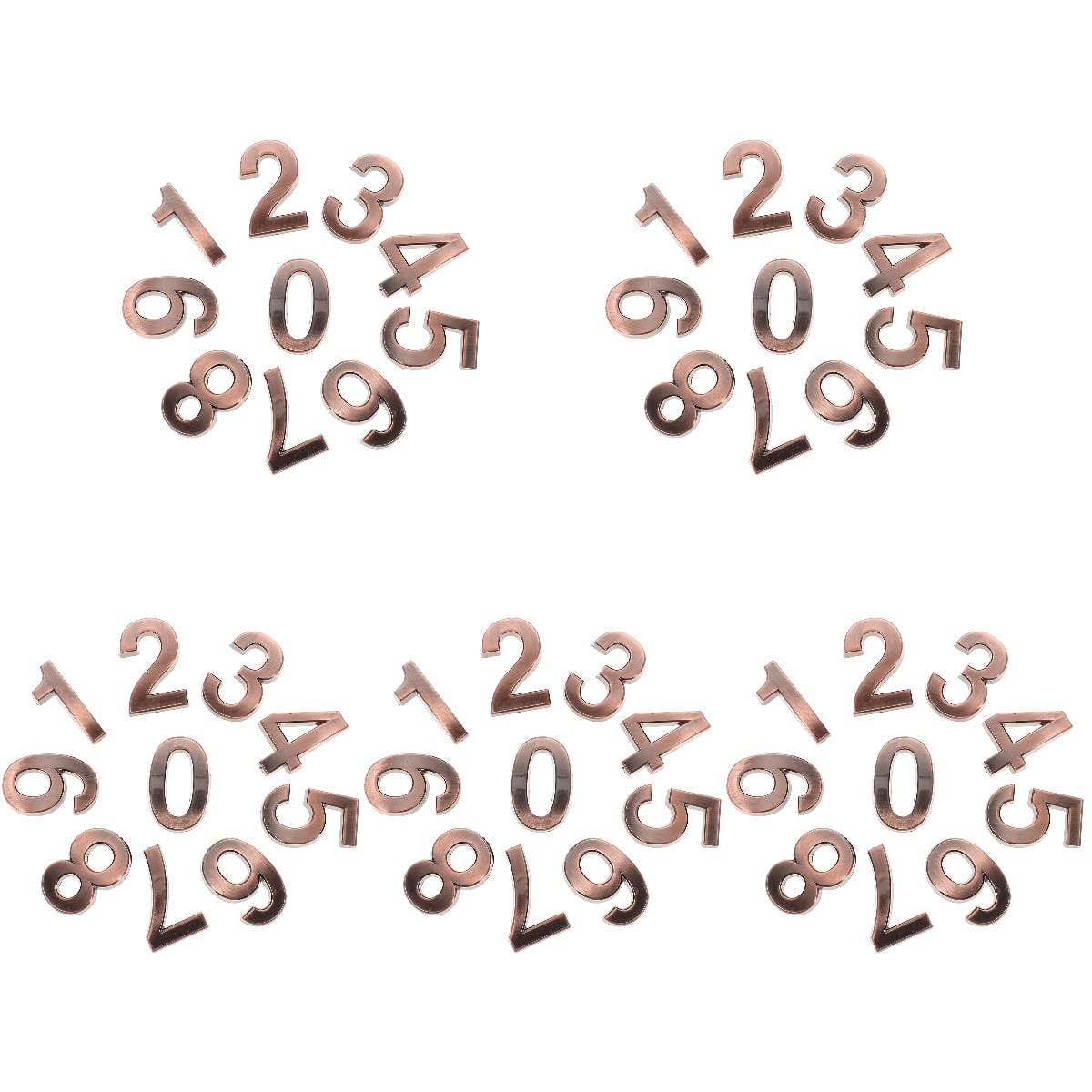 50 Pcs Digital Number Sign Stickers House Address Numbers for outside ...