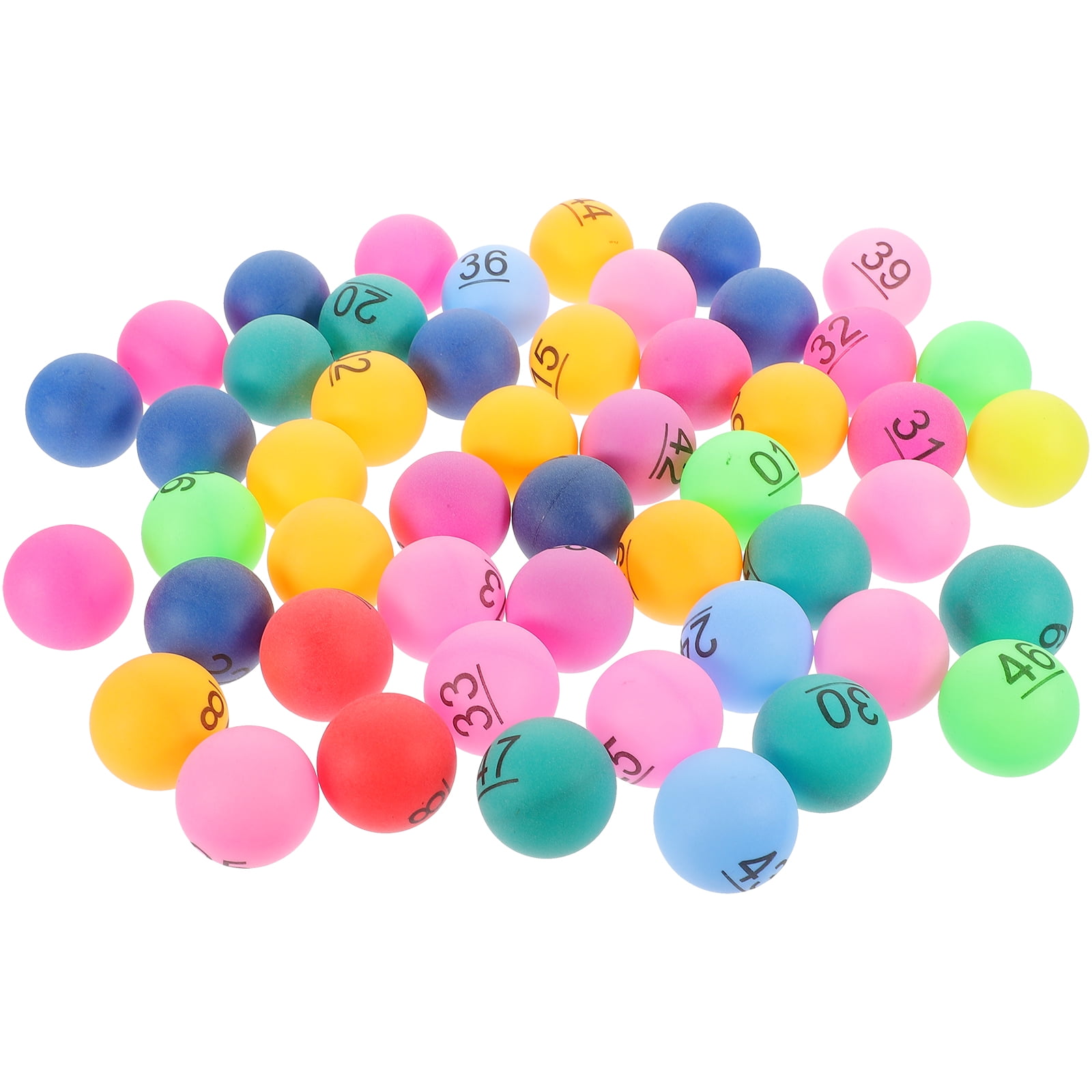 TABLZONE Durable Assorted Color Numbered Picking Balls for Raffles and ...