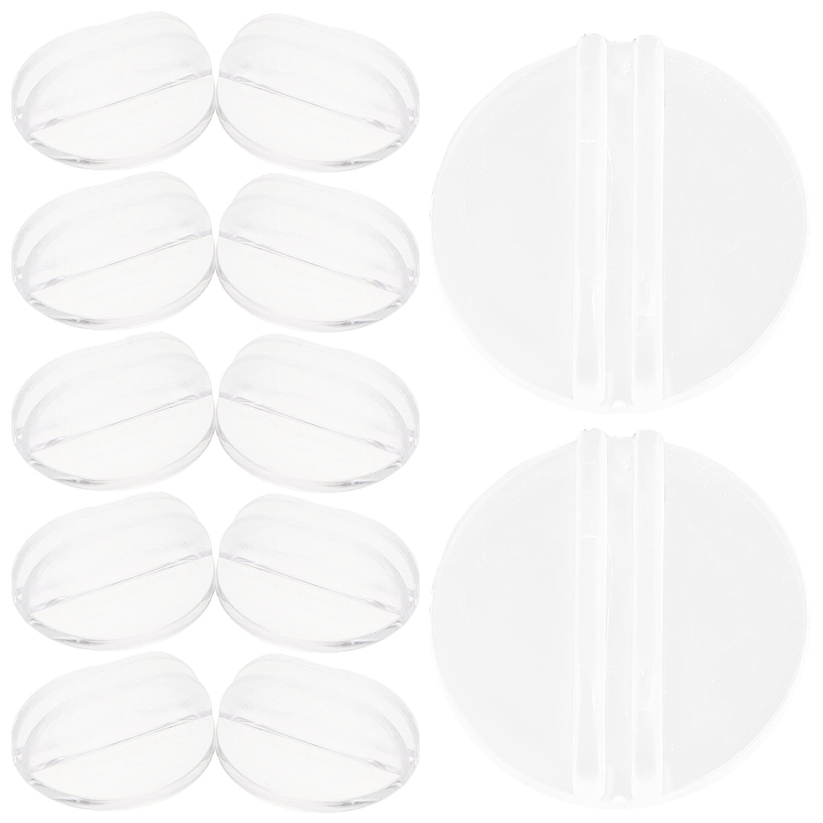 50 Pcs Display Shelf Cards Clear Place Stand Pocket Business Holder ...