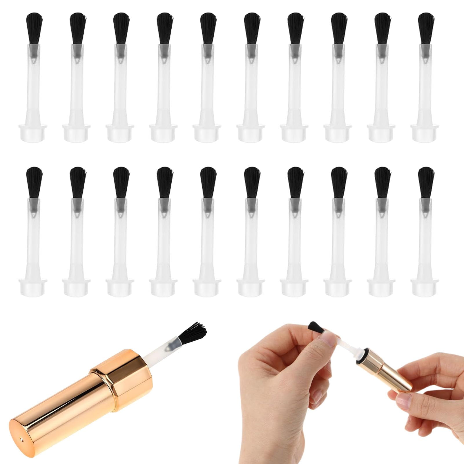 50 Pcs Disposable Nail Brushes Replacement, Replacement Nail Polish ...