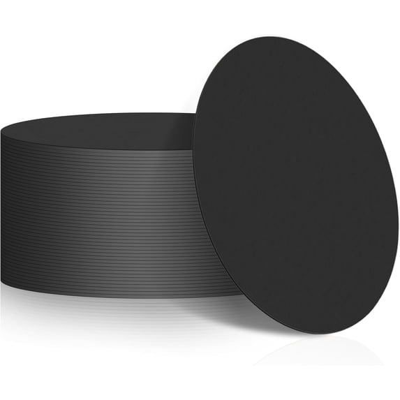 50 Pcs Disposable Paper Coasters Bulk 1MM, 4 Inch Round Cardboard ...