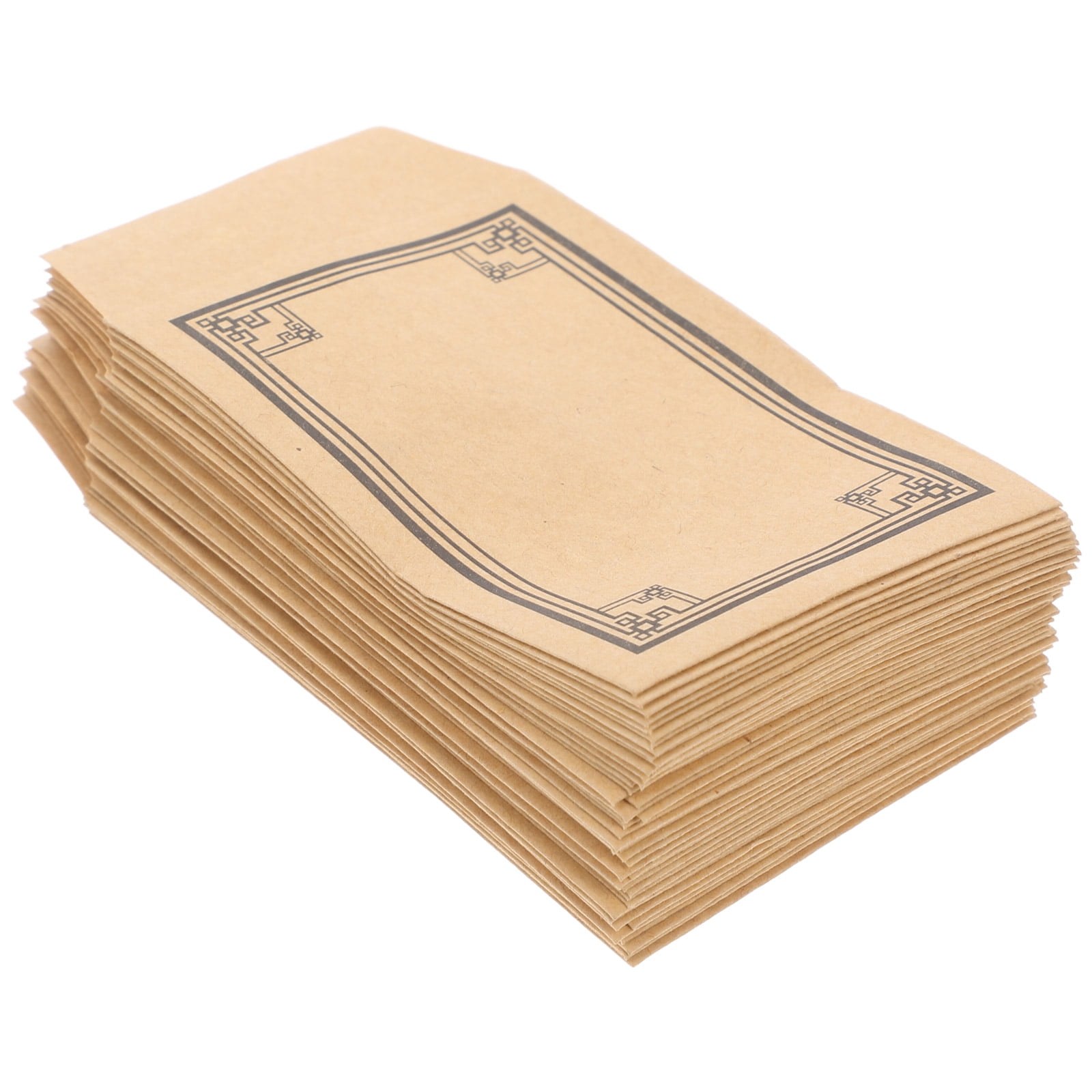 50 Pcs Double Frame Large Hoe Kraft Paper Small Envelope 9.00X6.00X0 ...