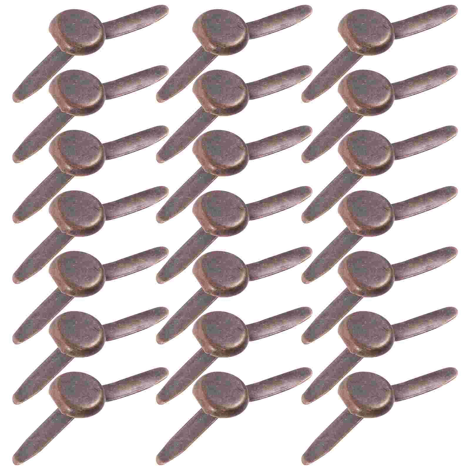 50 Pcs Double Pronged Fasteners Brad Pins For Paper Crafts Mini ...
