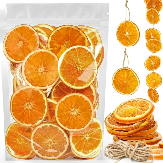 50 Pcs Dried Orange Slices, Natural Rustic Ornament for Hanging ...