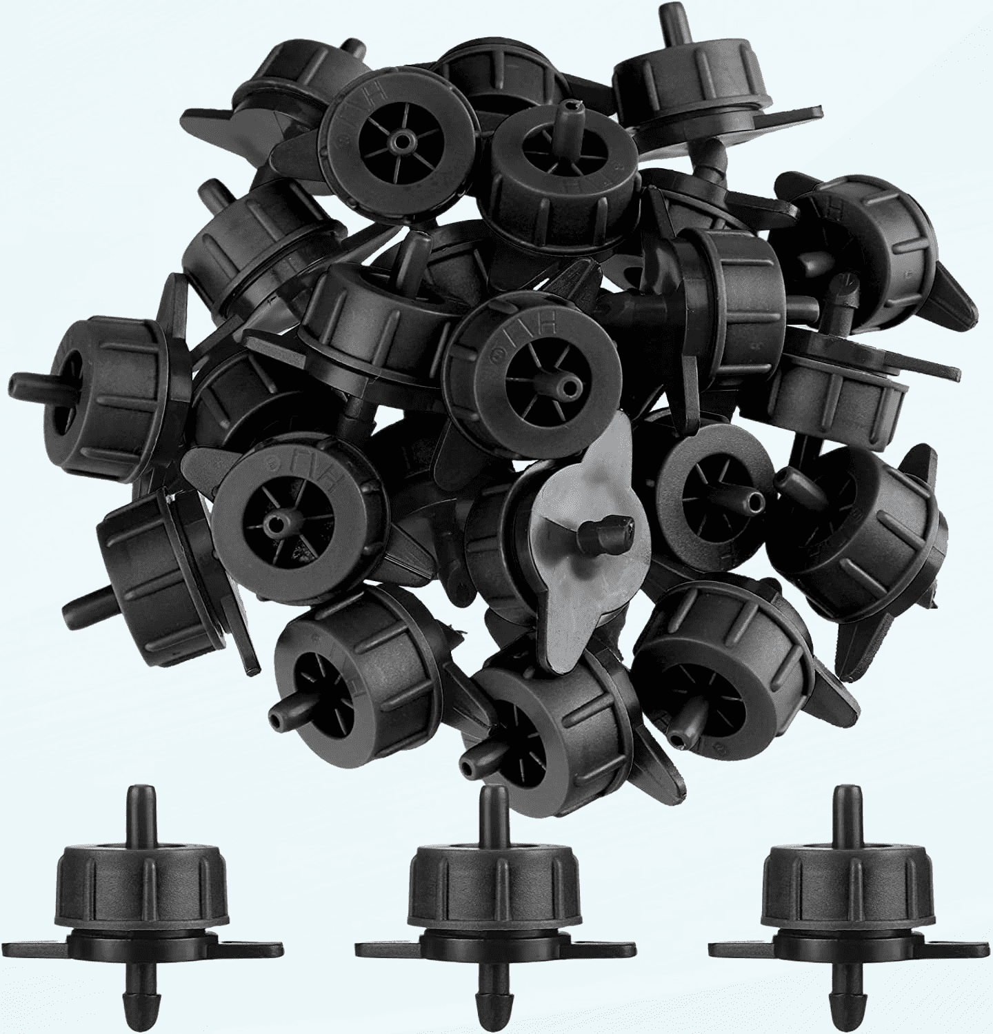 50 Pcs Drip Irrigation Emitters, Pressure Compensating Absinthe ...