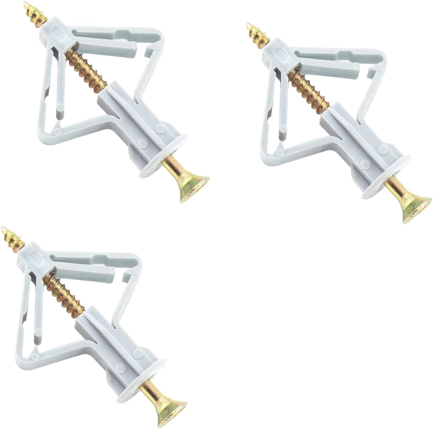 50 Pcs Drywall Anchors Kit Butterfly Anchors Hollow Wall Anchors Heavy ...