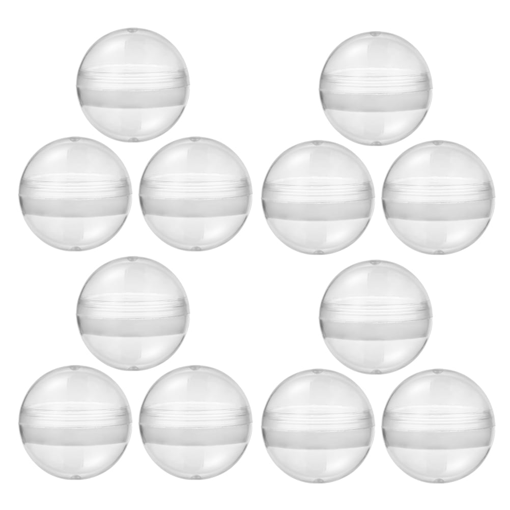 50 Pcs Egg Case Gum Plastic Wrapping Ball Fillable Ball Plastic Empty ...