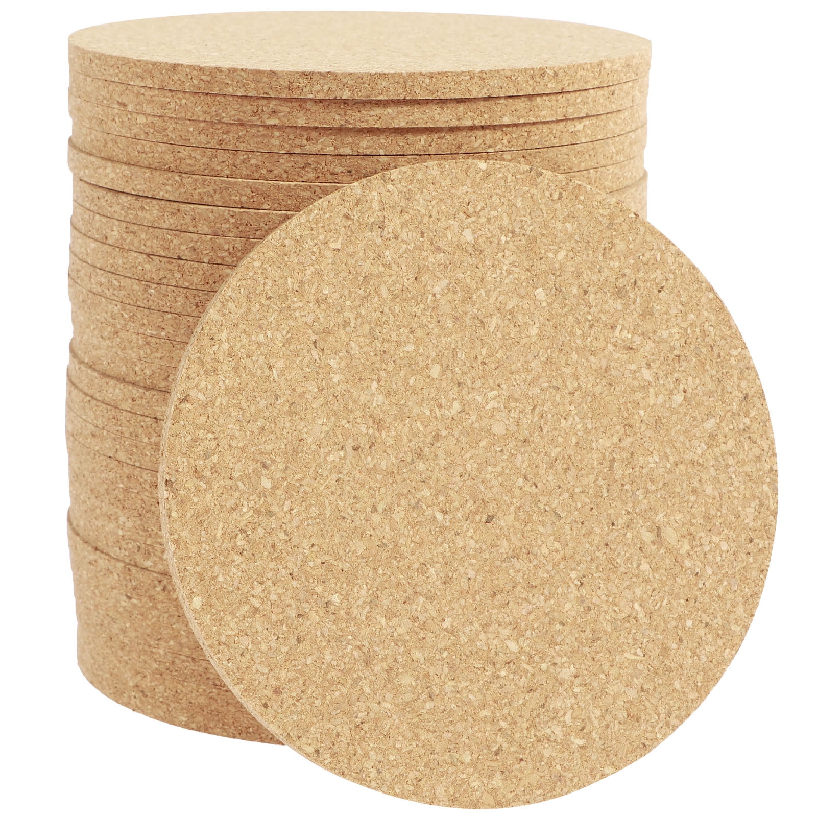 50 Pcs Enduring Cork Cup Mats Reusable Cork Bulk Cup Mats DIY Crafts ...