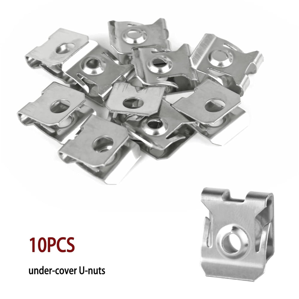 50 Pcs Engine Splash Shield Screws Bolts U-nuts Kit Fit For Ford ...