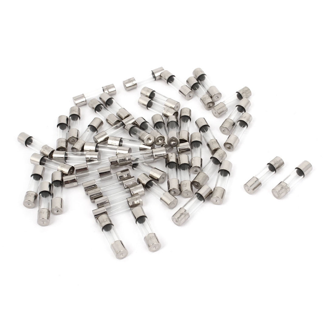 50 Pcs F3.15AL250V 3.15A 250V Fast Acting Type Cartridge Glass Fuse 5mmx20mm - Walmart.com