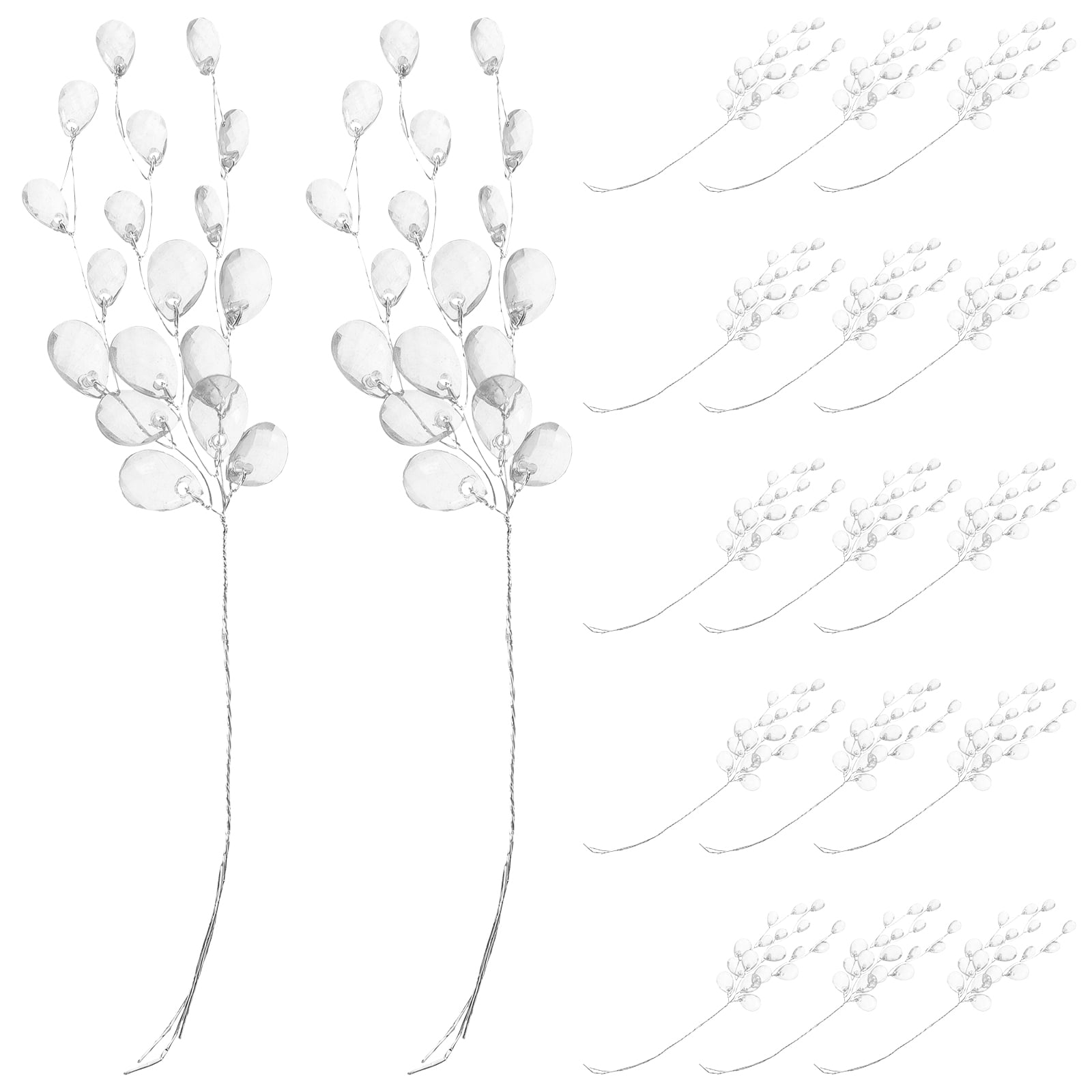 50 Pcs Water Drop Beaded Garland Succulents Artificial Flowers ...