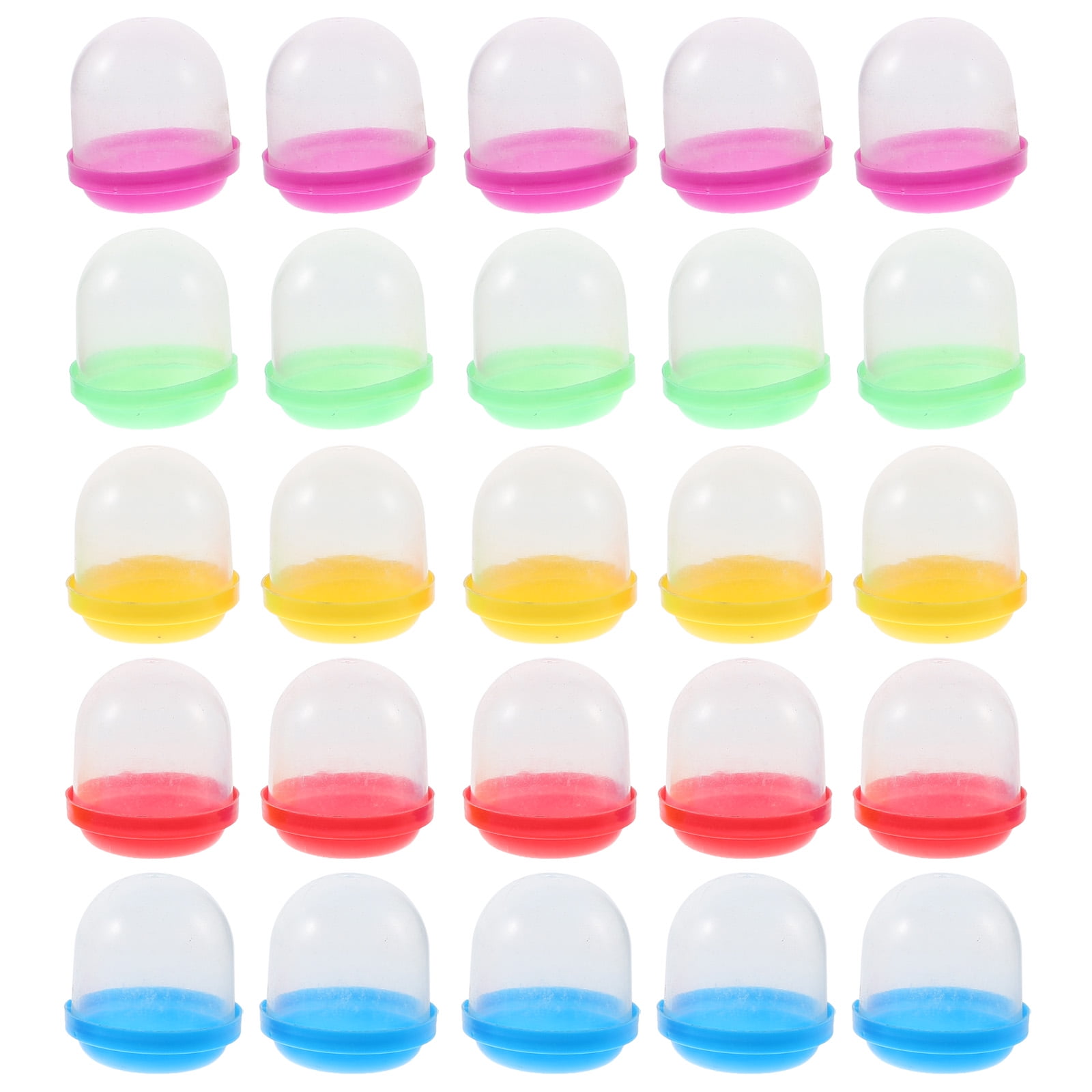 50 Pcs Fillable Capsules Ball Shell Mini Toy Containers 3.40X3.00X3 ...