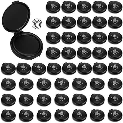 50 Pcs Fingerprint Ink Pad Black Finger Print Stamp Pad Mini Inkless ...