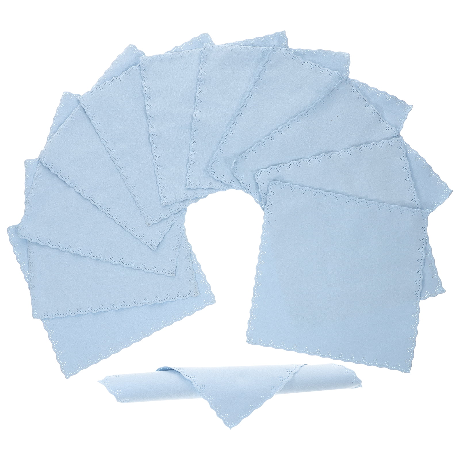 50 Pcs Flannel Wiping Cloth Glasses Wipes Cleaning Microfiber Rags ...