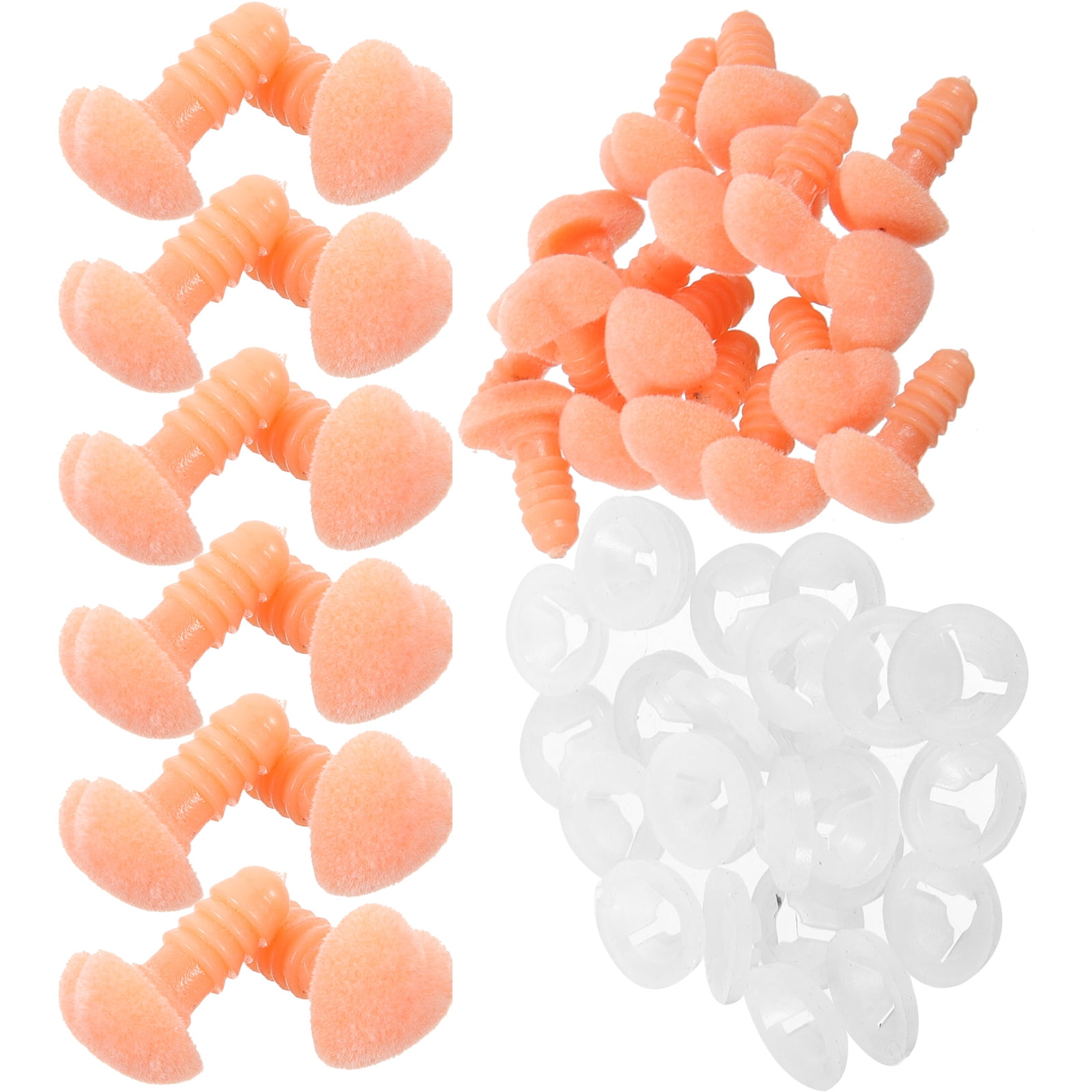 50 Pcs Flocked Nose Flocking Stuffed Animal Toy Crochet for Animals ...