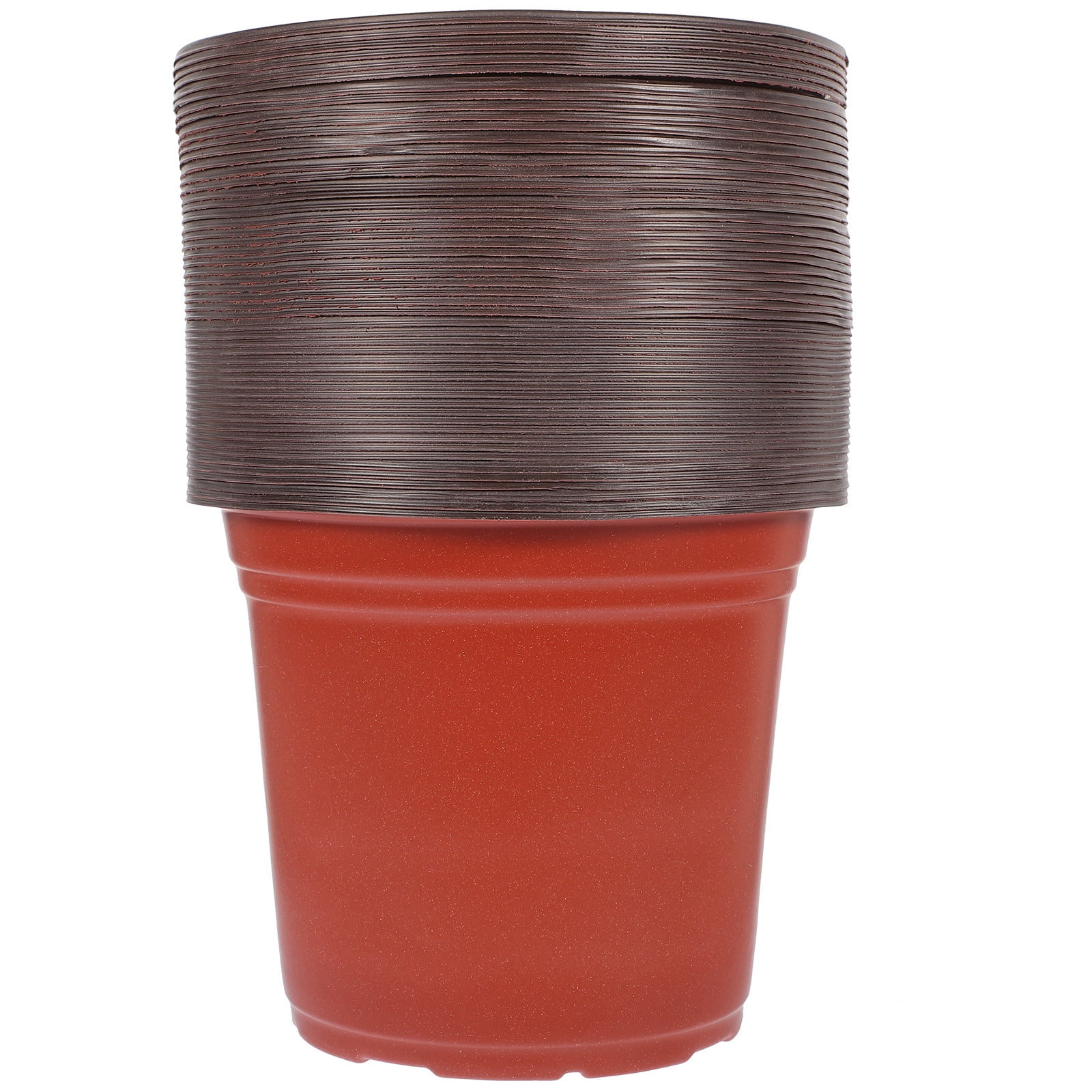 50 Pcs Flower Pot Seedling Large Plastic Planter Pots for Plants Two ...