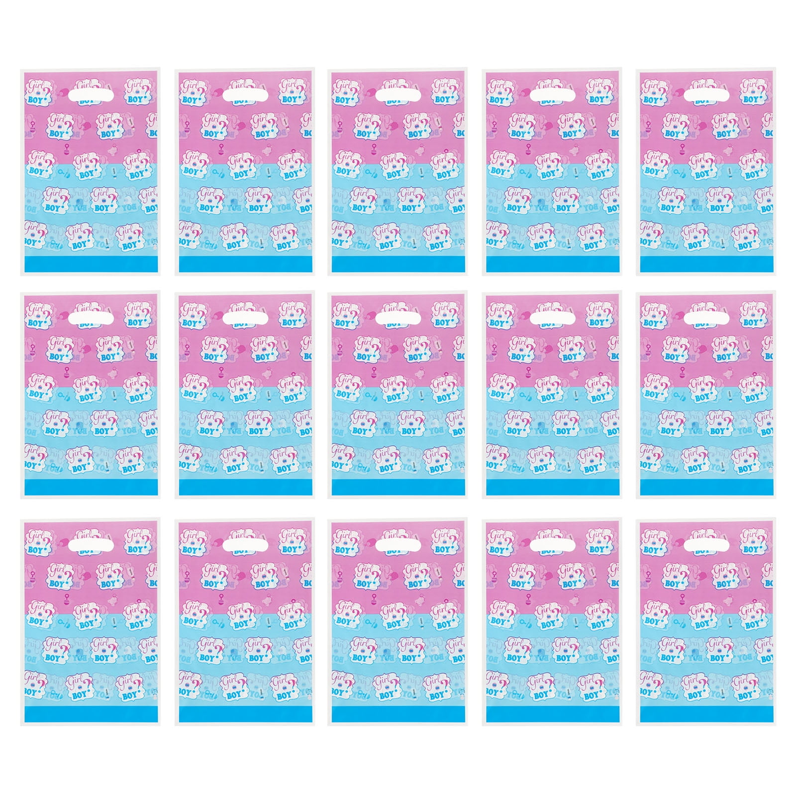 50 Pcs Gift Bag Set Baby Shower Favor Pink Candy Bags Party Packing ...