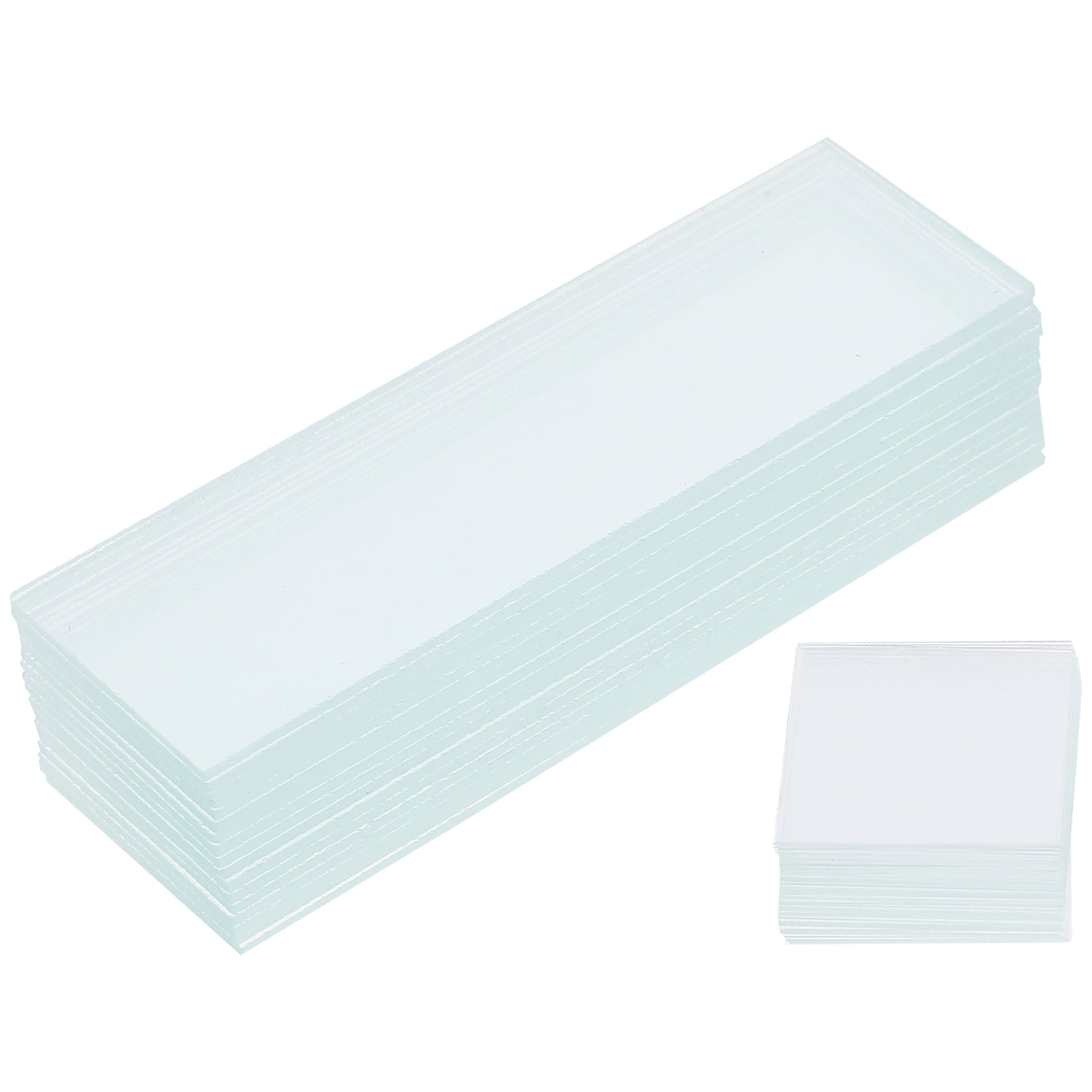 50pcs Blank Microscope Slides and 100pcs Pre Cleaned Microscope Cover ...