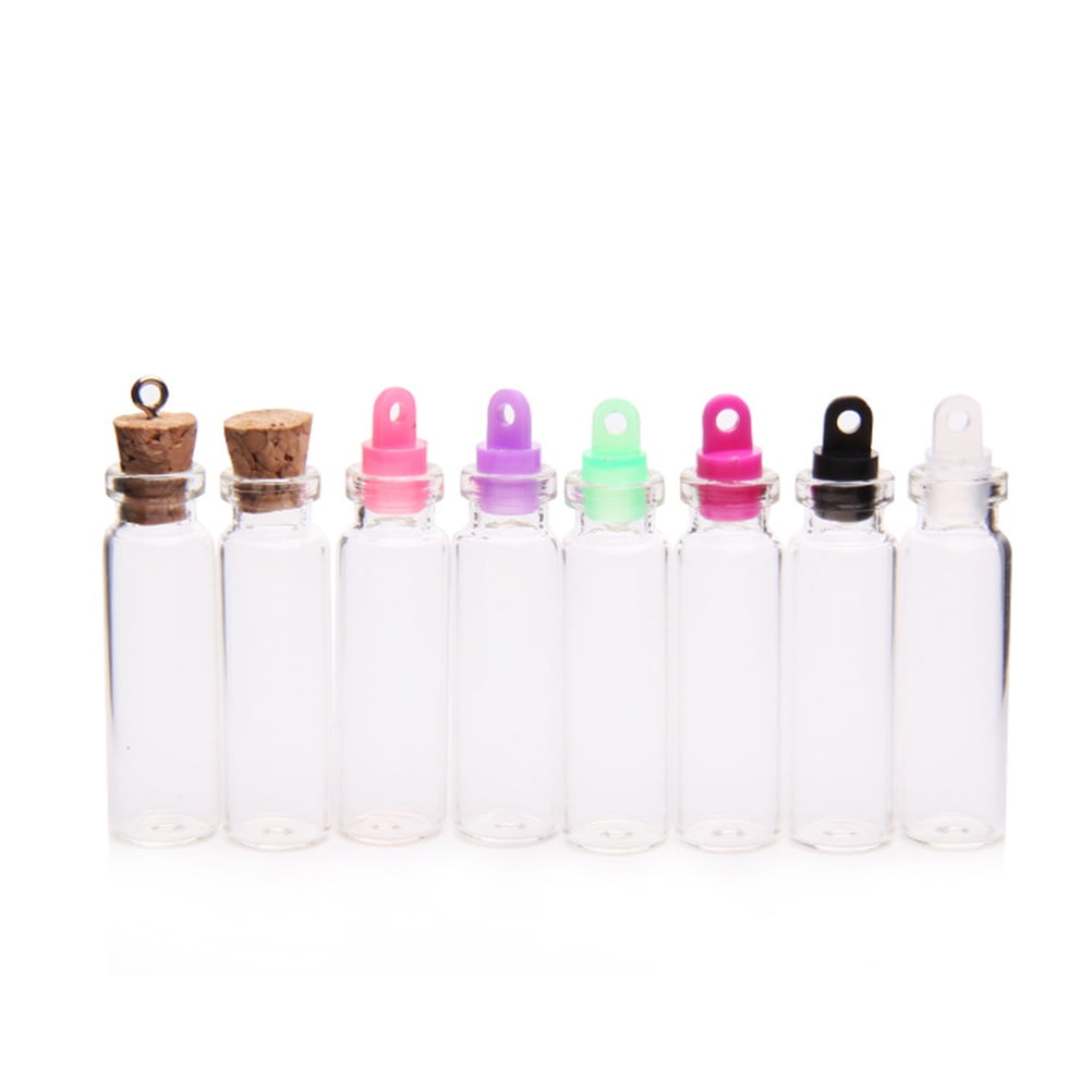 50 Pcs Glass Wish Jar Mini Wish Bottle Wish Bottles Mini Bottle Glass ...