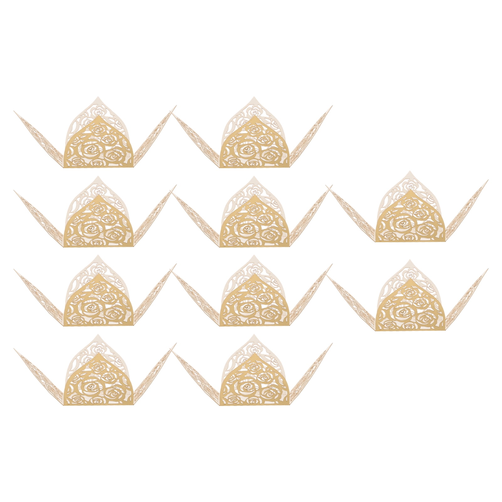 50 Pcs Gold Decor Dessert Cups Wedding Supplies Dessert Tray Baking ...