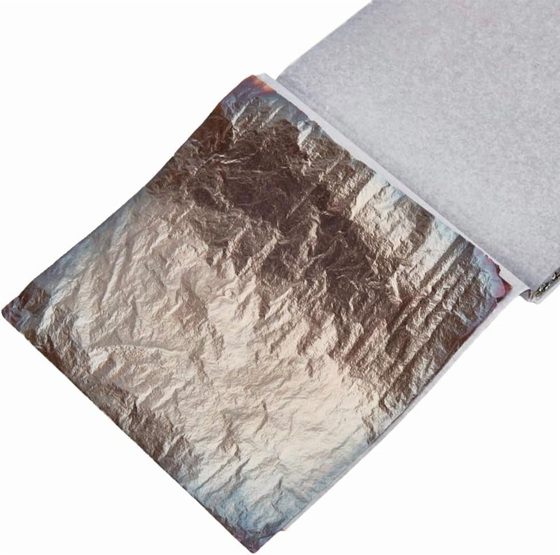 50 Pcs Gold Leaf Sheets 5.5×5.3 Inch Imitation Gold Foil Paper Sheets ...