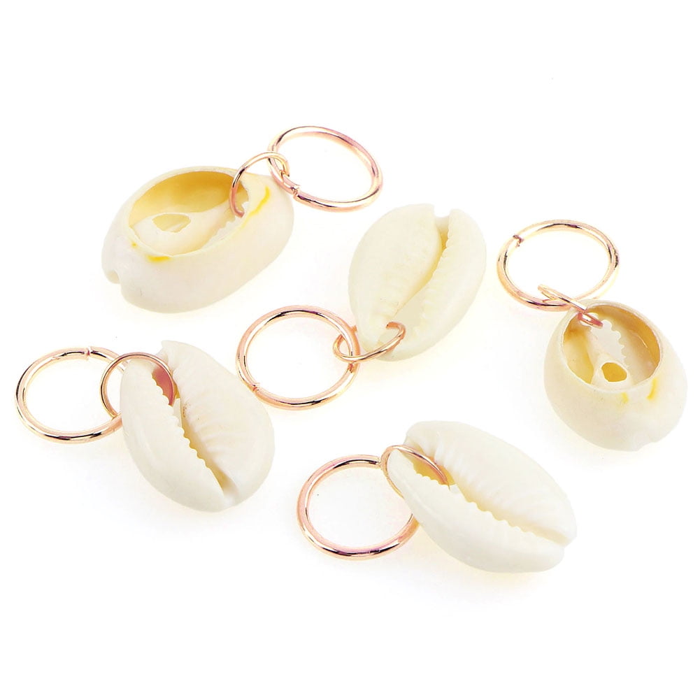 50 Pcs Gold Shell Hands Leaves Star Conch Snowflake Pendant Charms ...