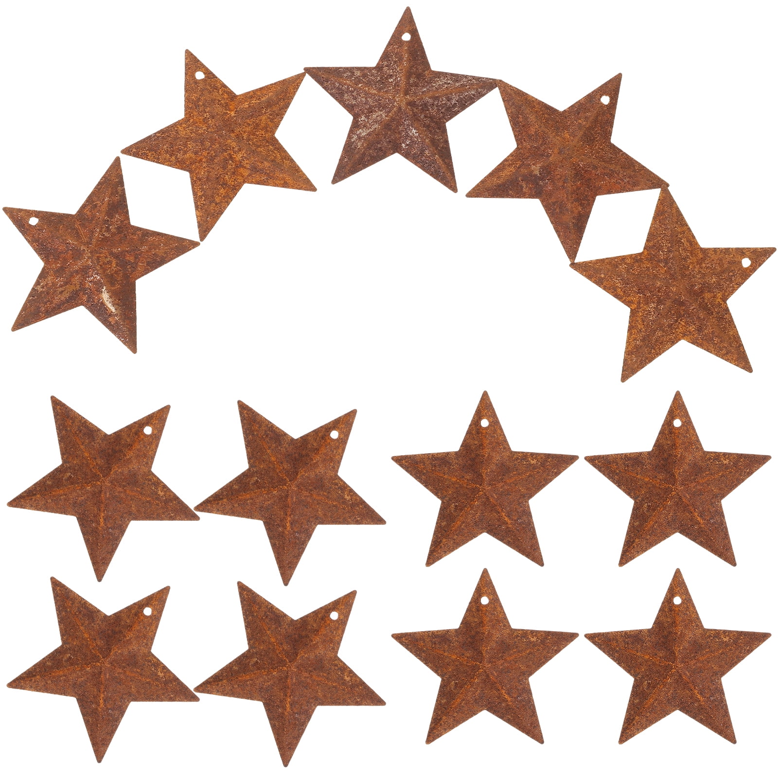 50 Pcs Gold Star Present Toppers Metal Stars for Crafting - Walmart.com