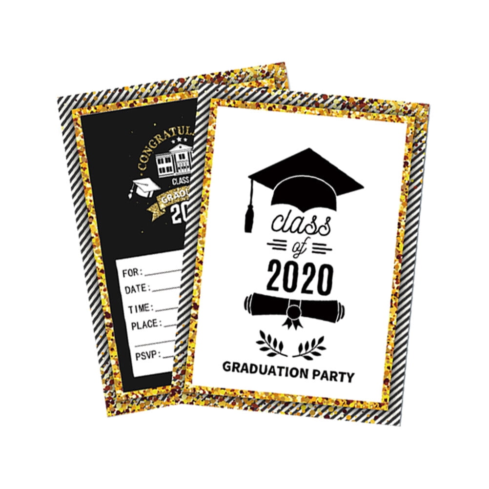 50 Pcs Graduation Card Greeting Practical Invitation Cards Special ...