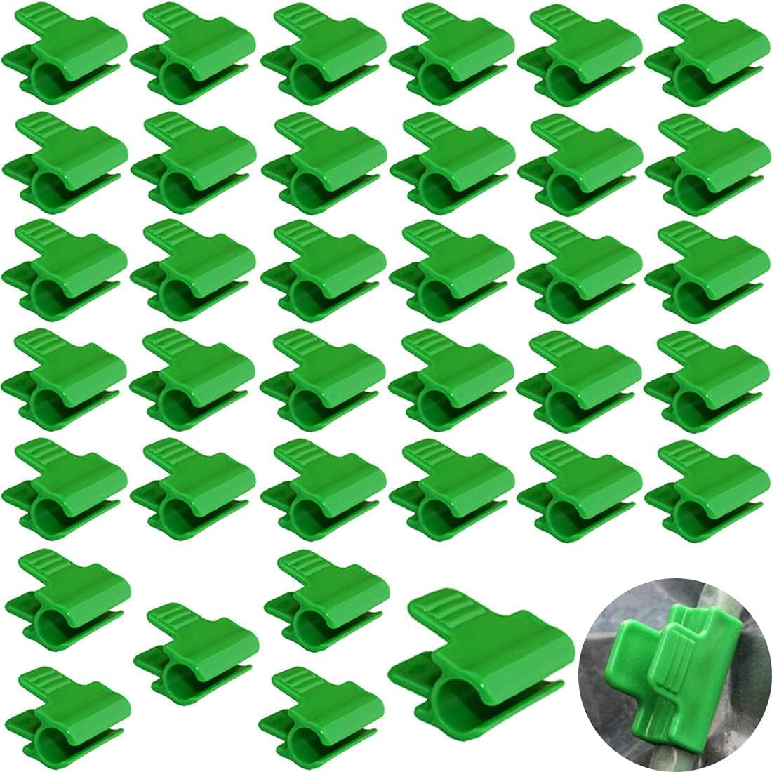 50 Pcs Greenhouse Clamps Clips Film Row Cover Netting Tunnel Hoop Clip ...
