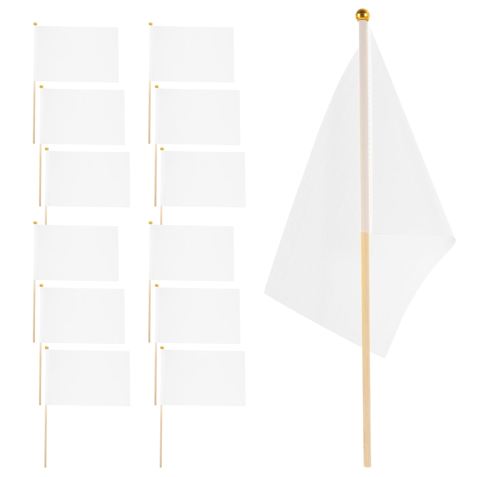 50 Pcs Hand Waving Flag Small Flags Party Bathroom Decorations Banner ...