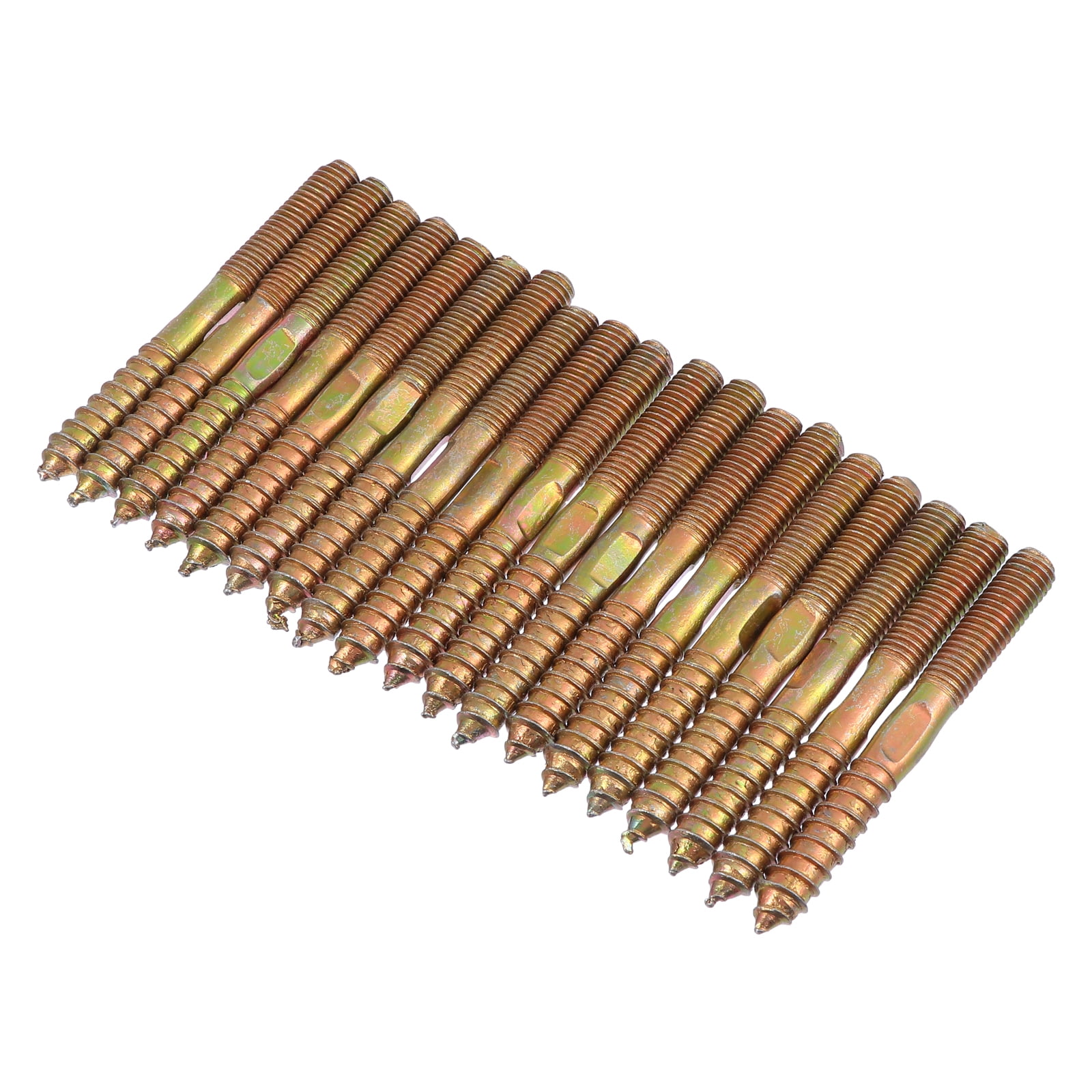 50 Pcs Hanger Bolts Double Headed Bolts Self-Tapping Screw Wood ...