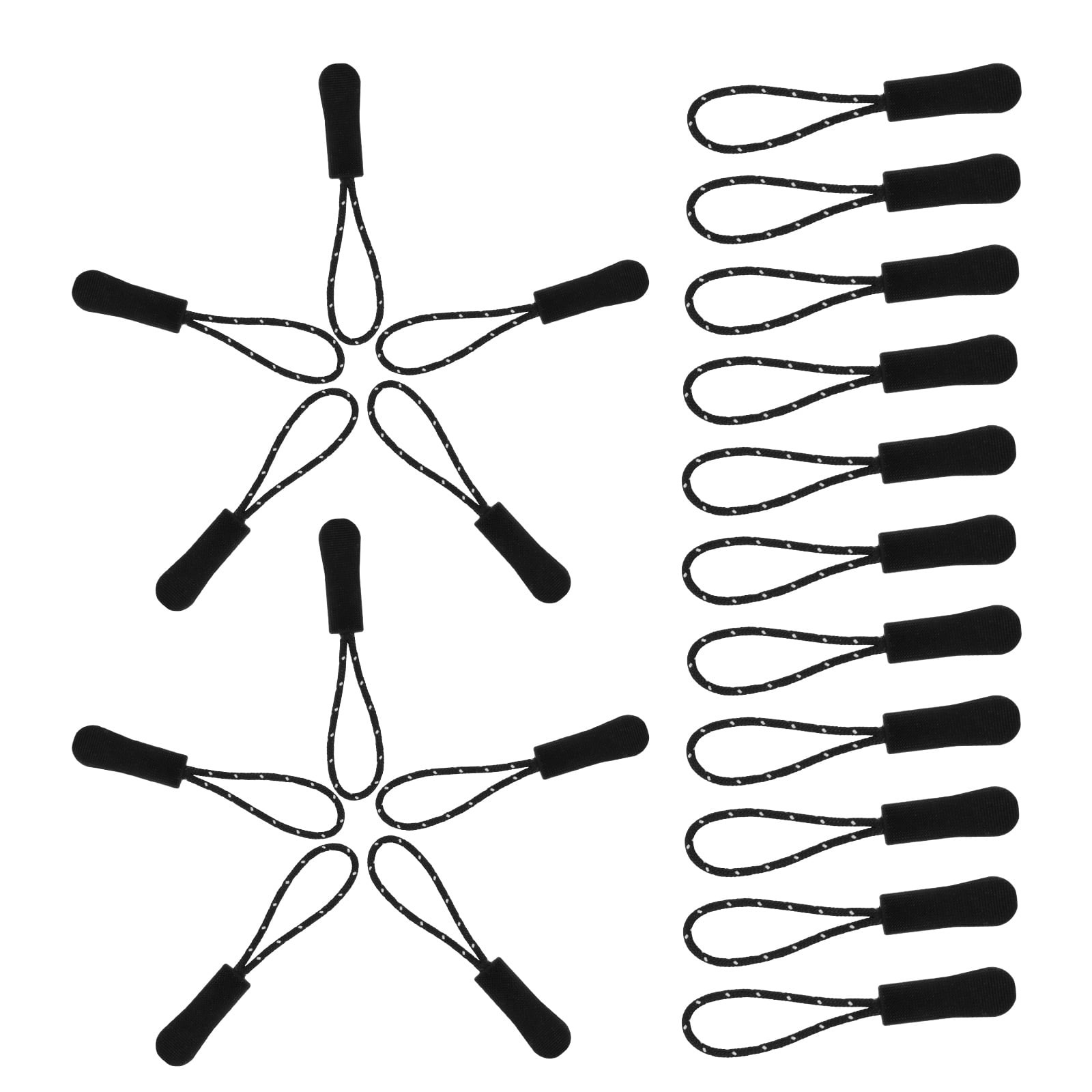 50 Pcs Heavy Duty Zipper Zipper Rope Universal Zipper Pull 6.50X0.90X0 ...