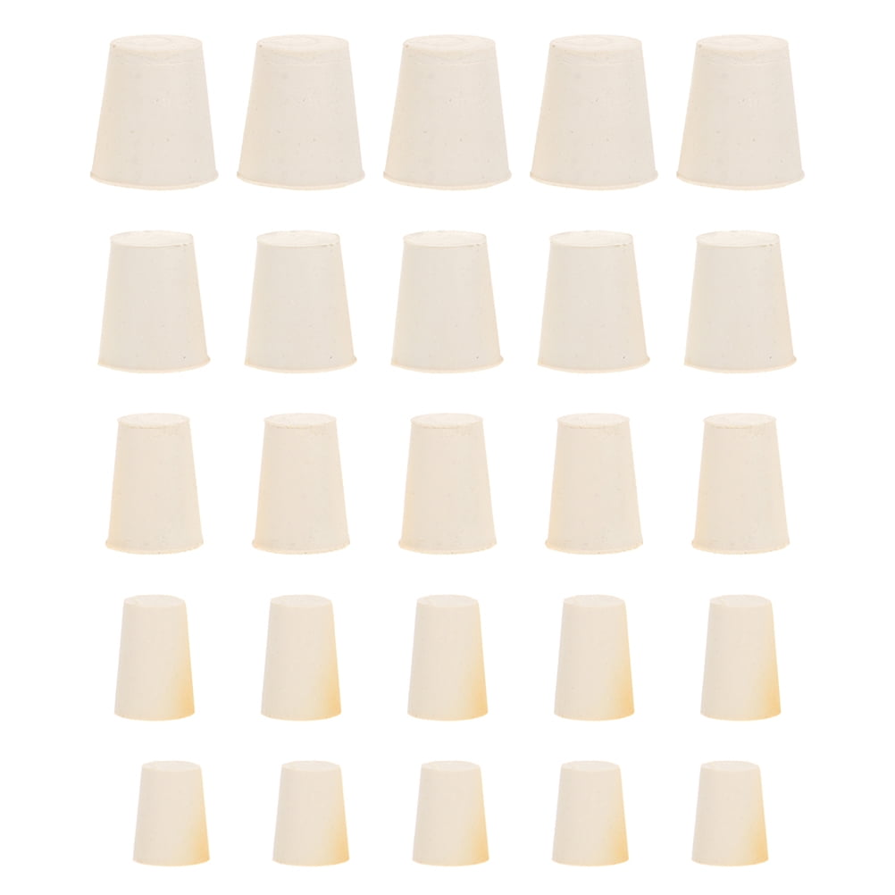 50 Pcs High Temperature Resistant Test Tube Plug Tapered Flask Plug Lab ...