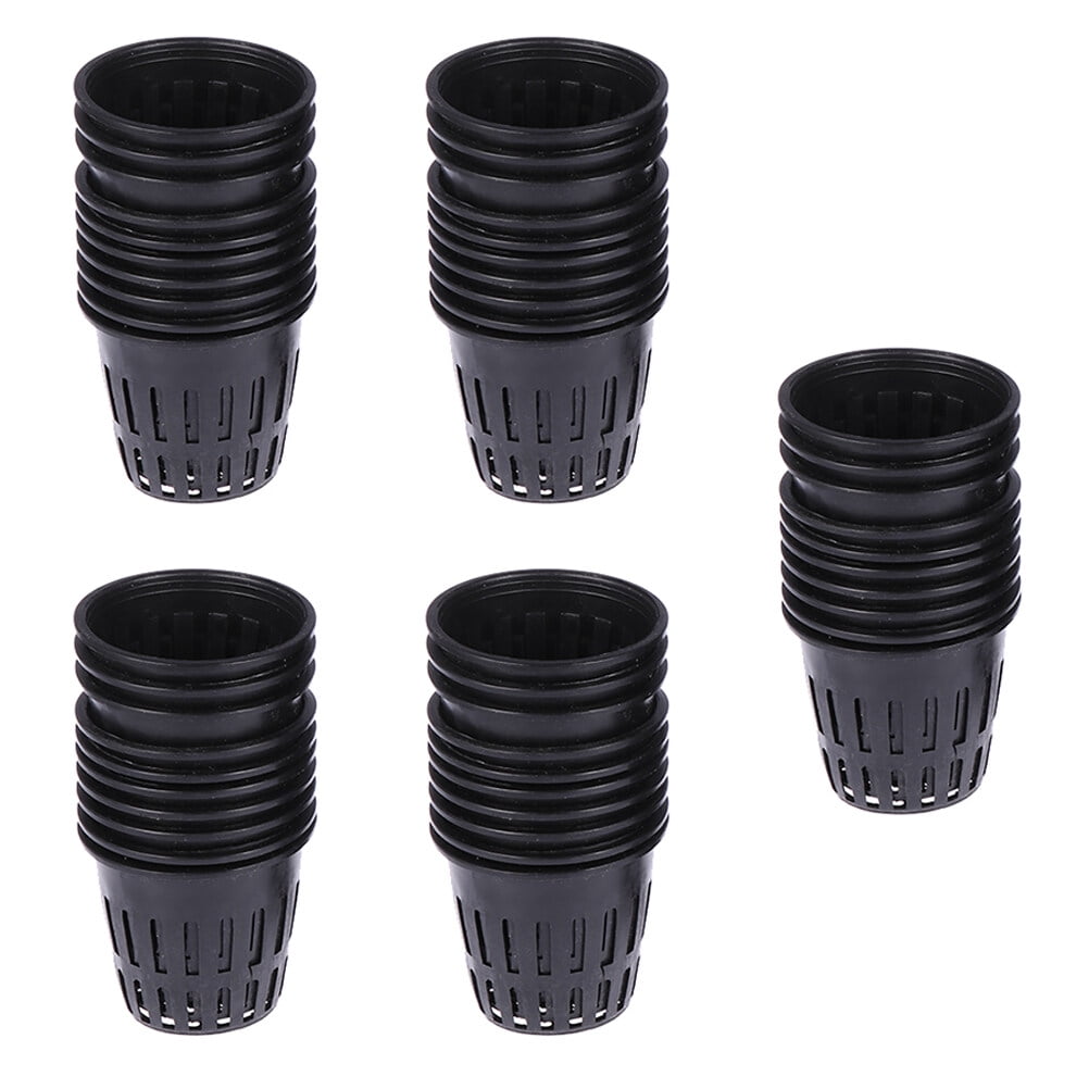 50 Pcs Hydroponic Plastic Basin Pots for Plants Water Planting Holder ...