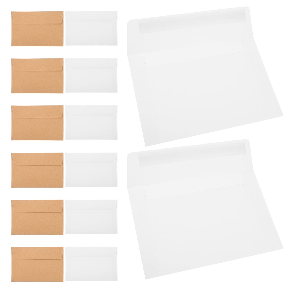 50 Pcs Invitation Envelope Cards White Envelopes Cute Envelopes ...