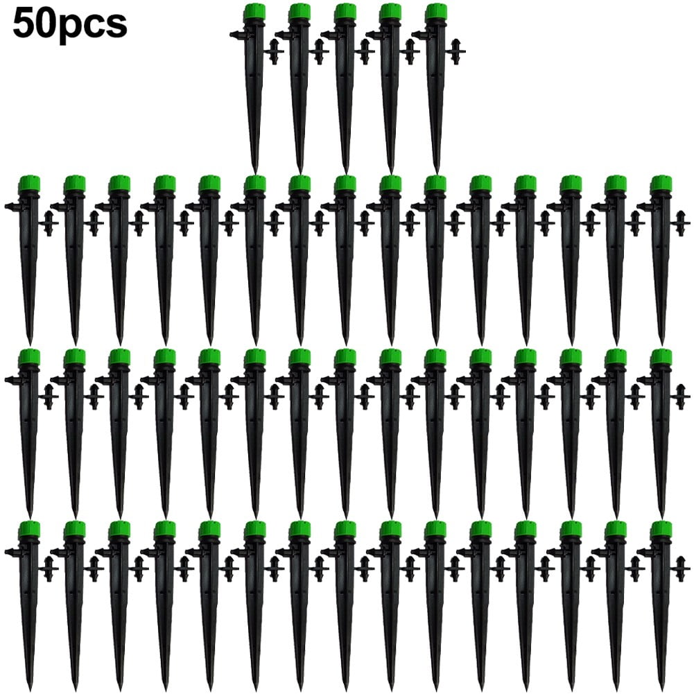 50 Pcs Irrigation Drippers Drip Emitters Micro Spray Adjustable ...
