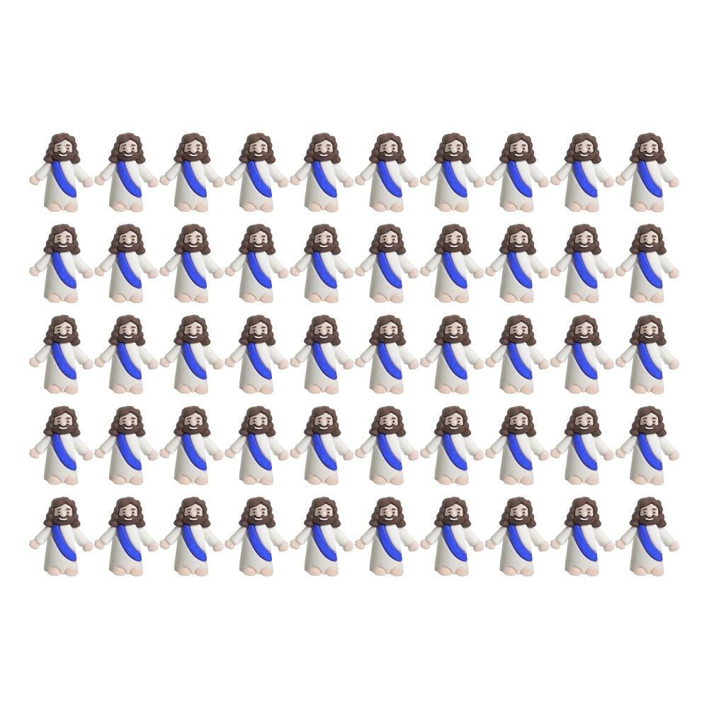 50 Pcs Jesus Toys Little Jesus Figurine Miniature Jesus Doll Tiny Jesus ...