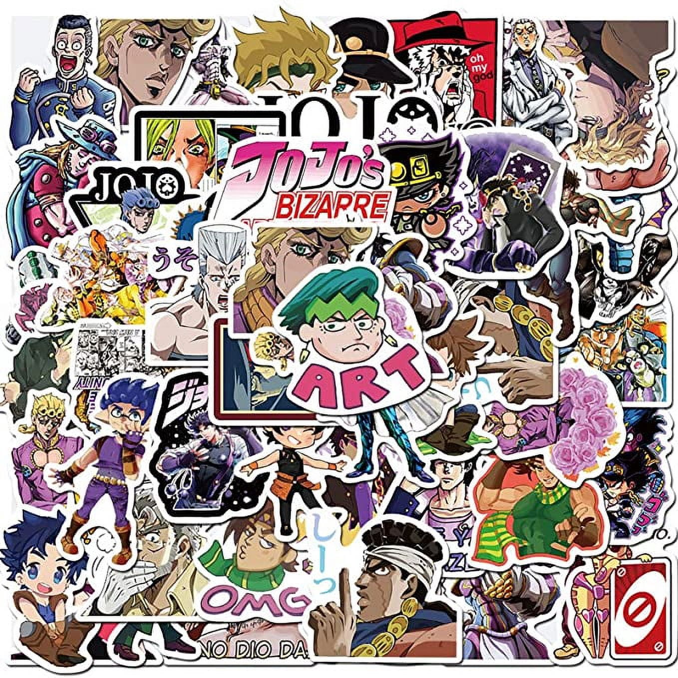 50 Pcs JoJos Bizarre Adventure Stickers for Waterbottles,Laptop,Phone ...