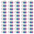 50 Pcs Key Hardware Key Chain Wristlet with Key Rings for Wristlet ...
